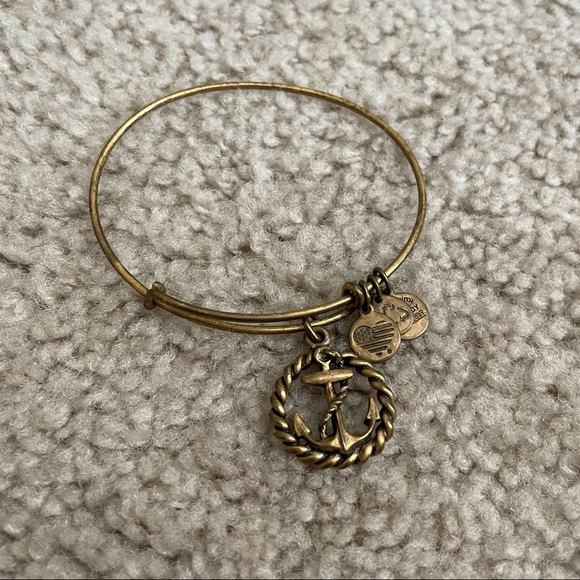 Alex and Ani | Jewelry | Alex And Ani Gold Anchor Bracelet | Poshmark